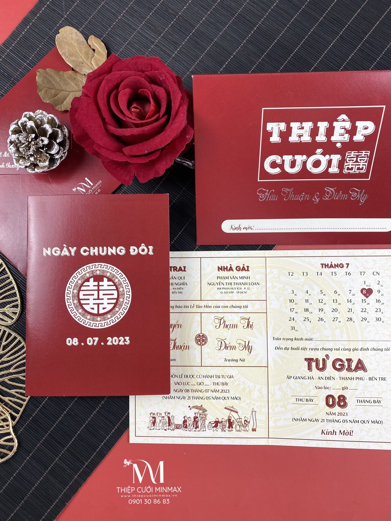 In thiệp cưới đẹp được yêu thích nhất hiện nay | Thiệp cưới Minmax